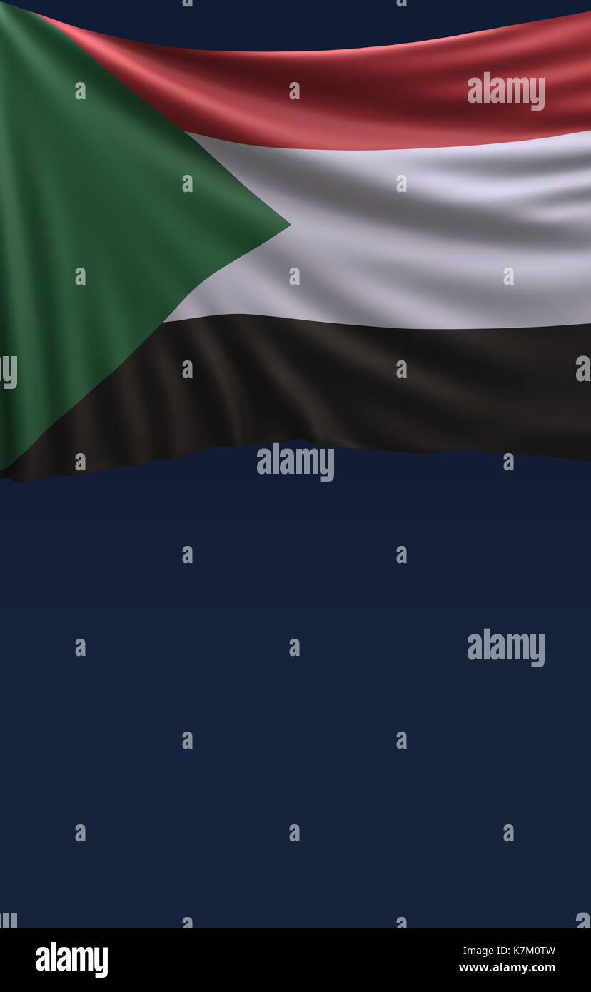 Flag Sudanese Colors, Sudan Flag (3D Render Stock Photo - Alamy