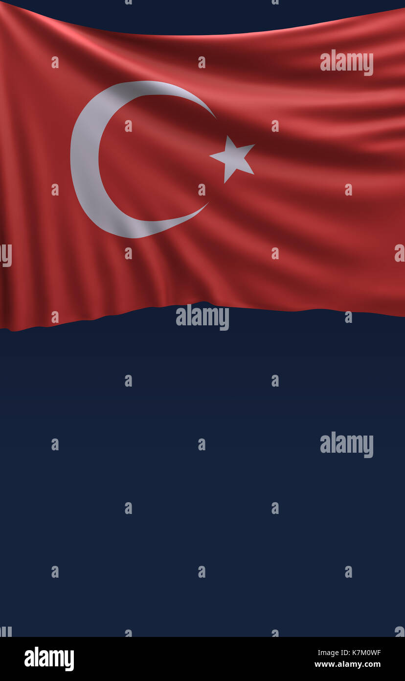 Flag Turkish Colors, Turkey Flag (3D Render Stock Photo - Alamy