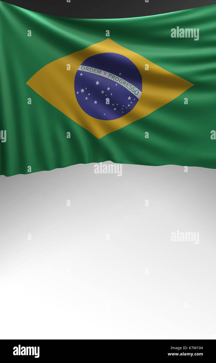 3D Abstract Brazil Flag, Brazilian Colors (3D Render Stock Photo - Alamy