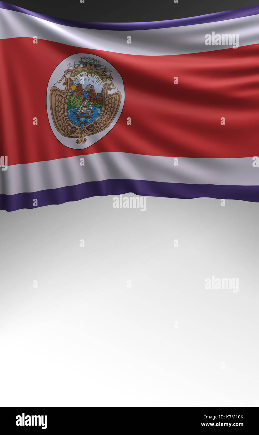 flag Costa Rica render, Costa Rican Flag (3D render Stock Photo - Alamy