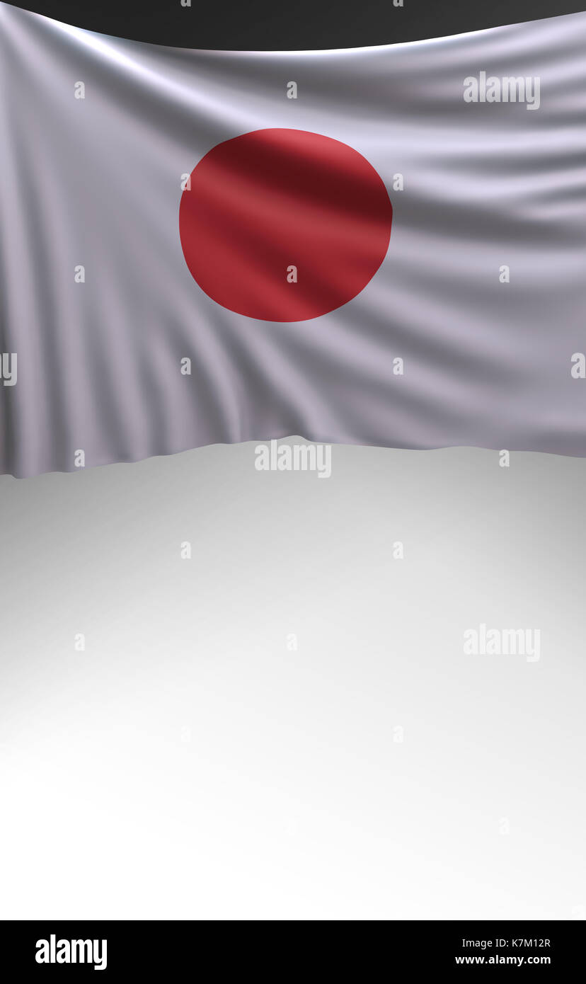 Flag Japan render, Japanese Flag (3D Render Stock Photo - Alamy