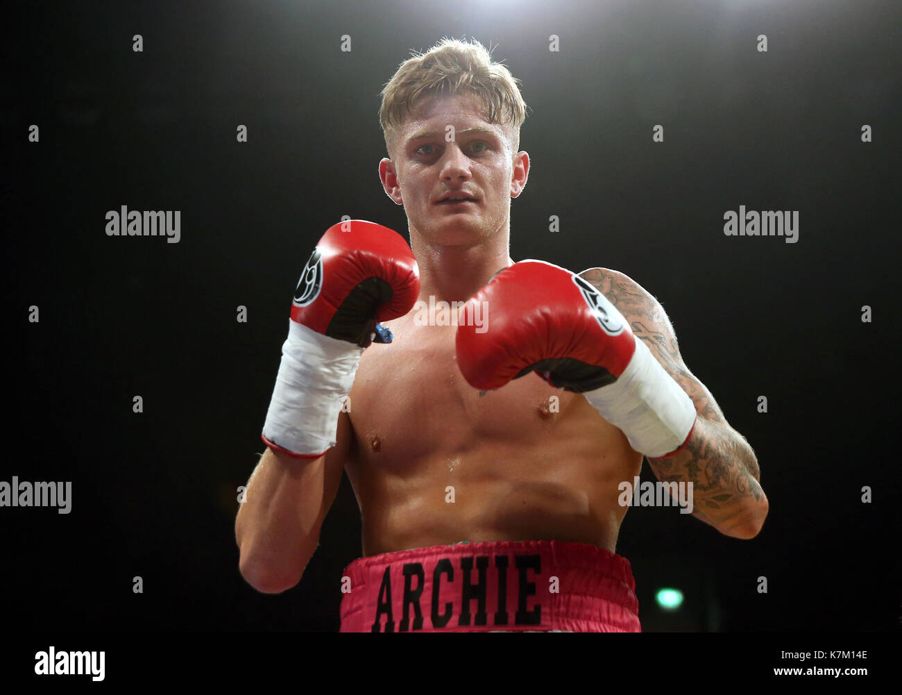 International super featherweight contest copper box arena hi-res stock ...