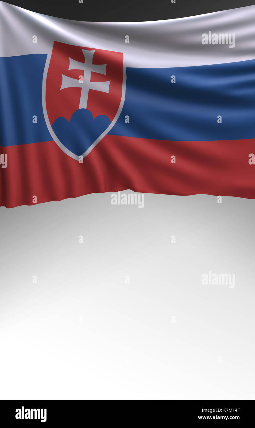 Flag Slovakian Colors, Slovakia Flag (3D Render Stock Photo - Alamy