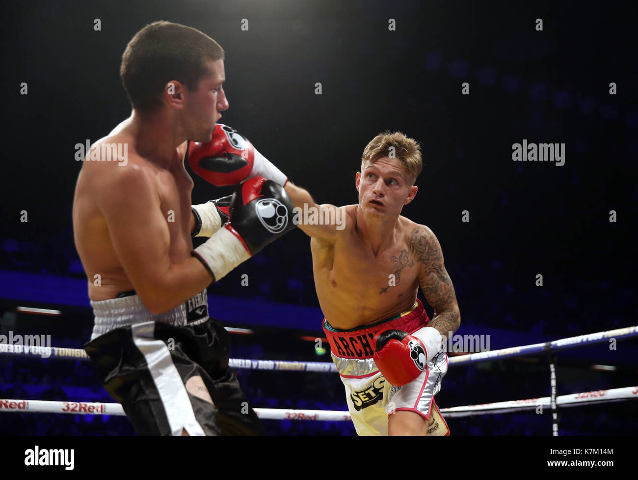 International super featherweight contest copper box arena hi-res stock ...