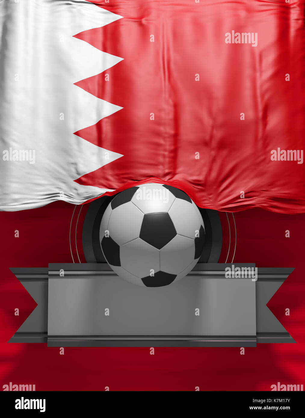 flag Bahrain Seal, Bahraini Flag (3D Render Stock Photo - Alamy