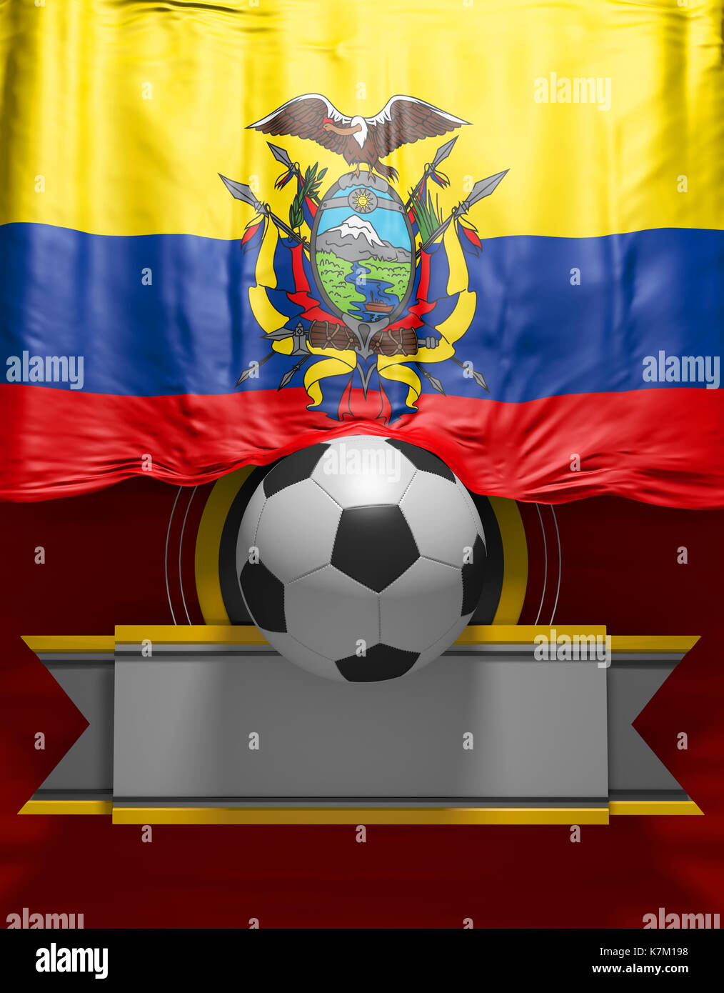 Flag Ecuador render, Ecuadorian Flag (3D Render Stock Photo - Alamy