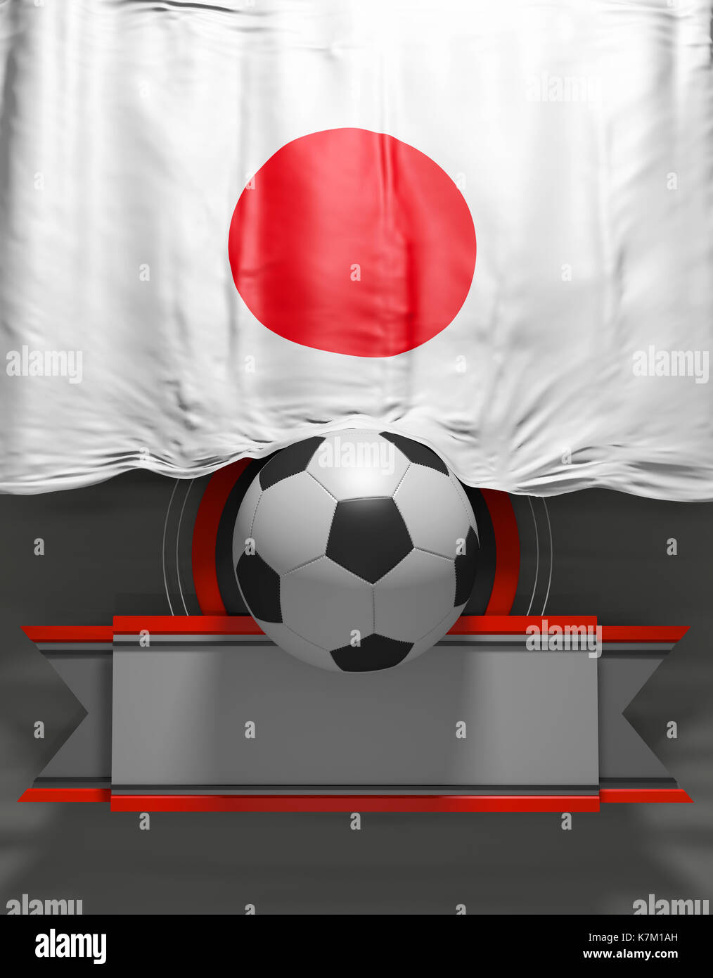 Flag Japan render, Japanese Flag (3D Render Stock Photo - Alamy