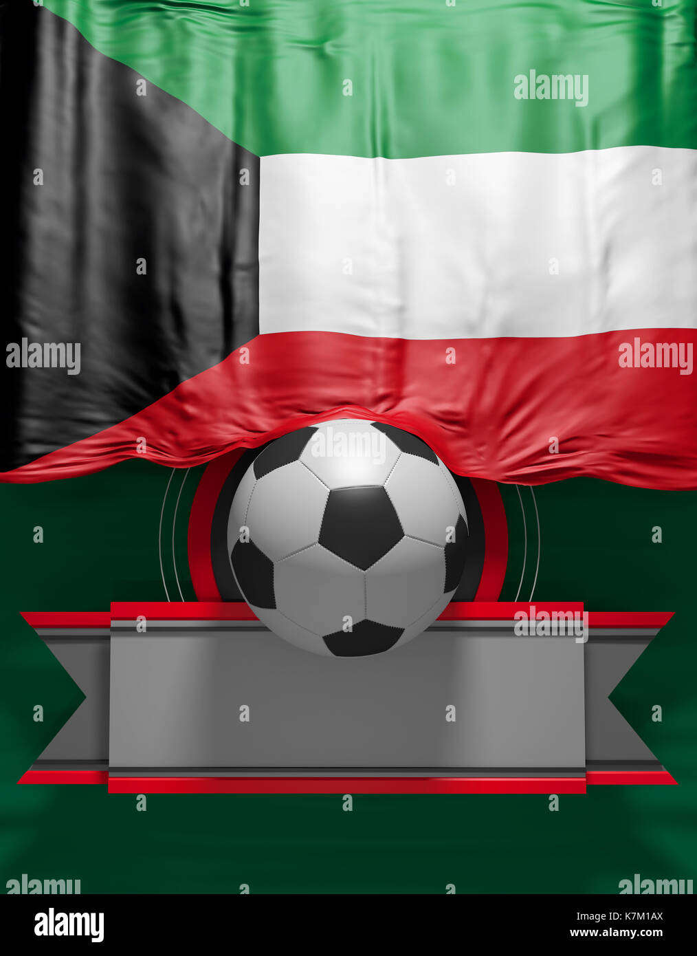 Kuwaiti 3d flag hi-res stock photography and images - Alamy