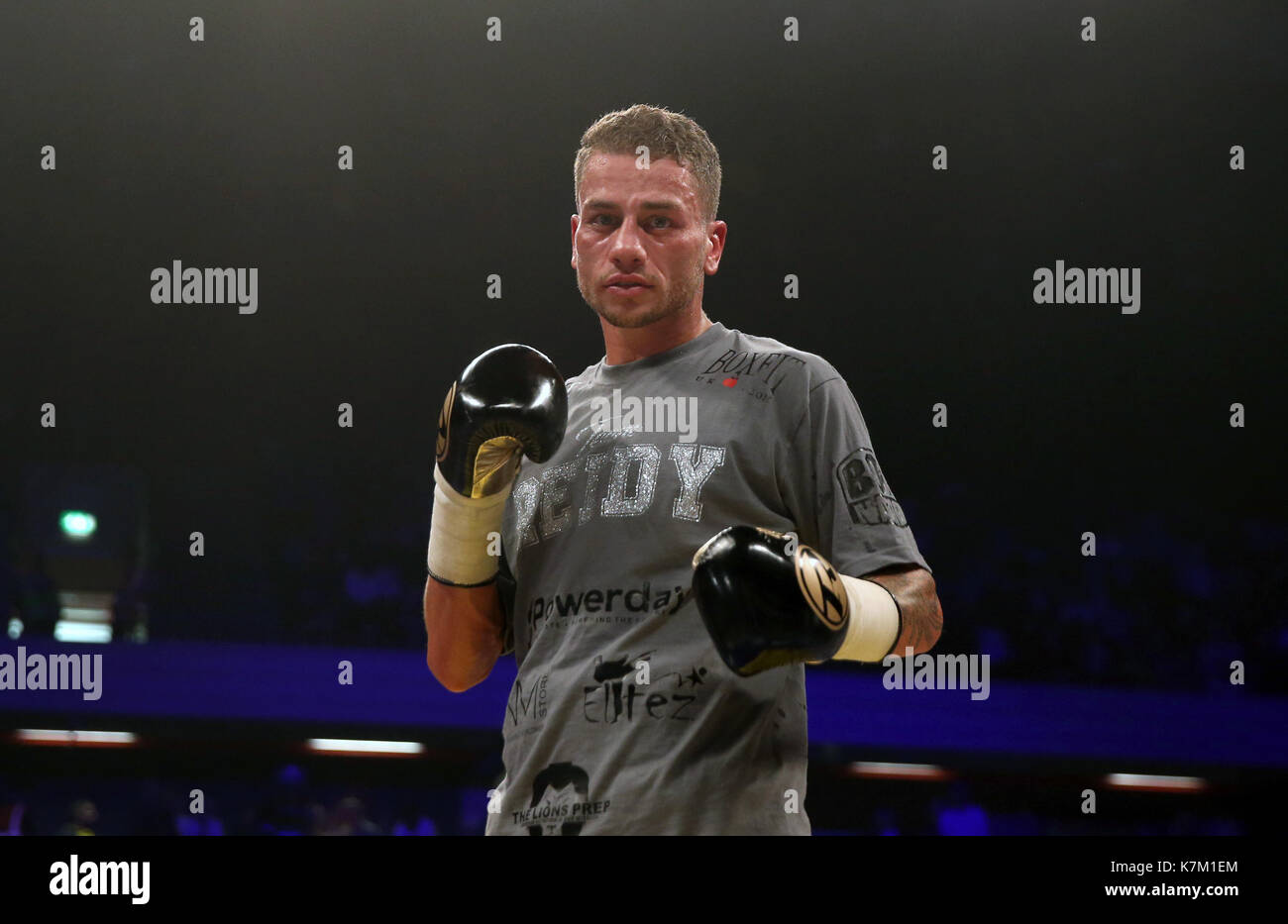 Lucien Reid celebrates beating Jose Aguiler in the International ...