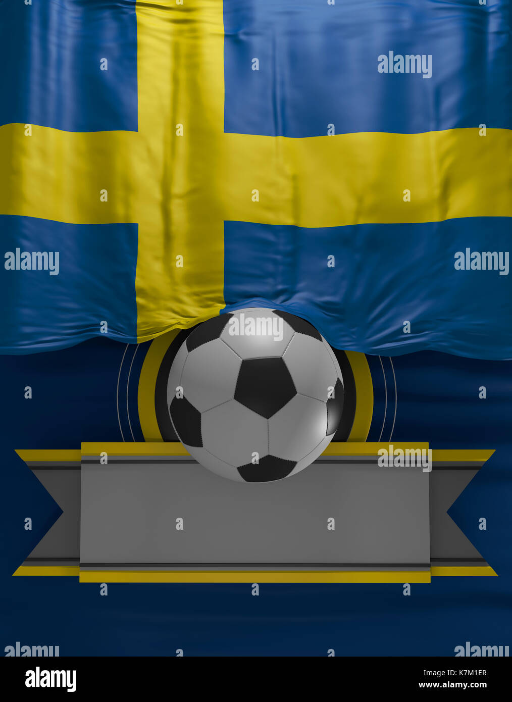 Flag Sweden Render, Swedish Flag (3D Render Stock Photo - Alamy