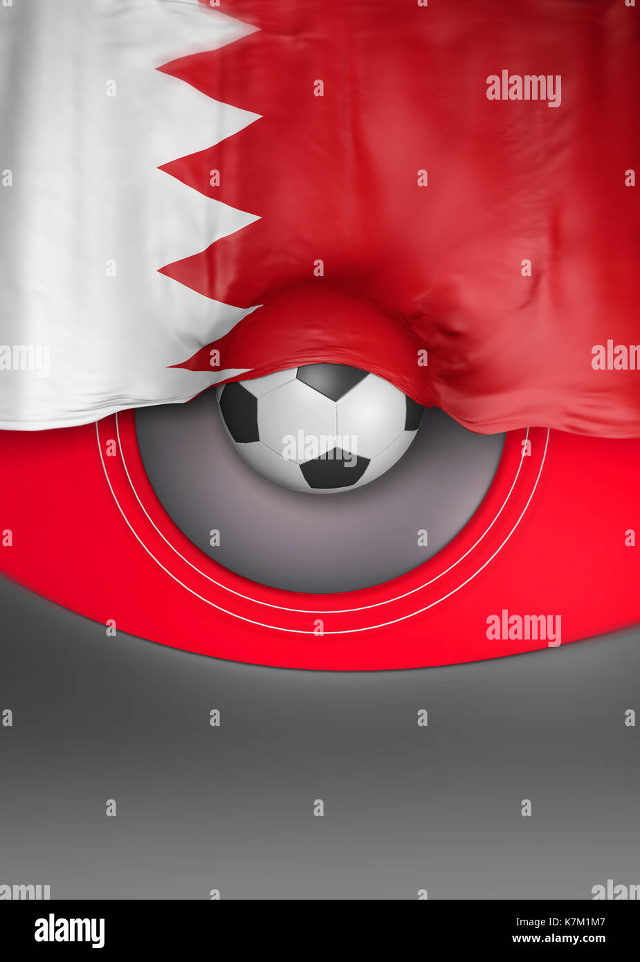flag Bahrain Seal, Bahraini Flag (3D Render Stock Photo - Alamy