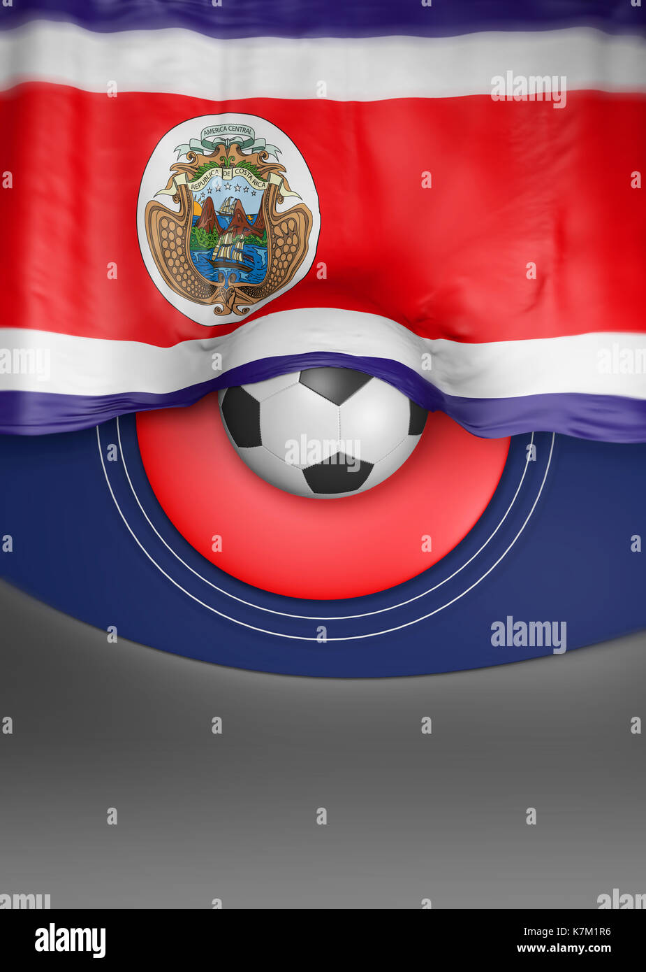 flag Costa Rica render, Costa Rican Flag (3D render Stock Photo - Alamy