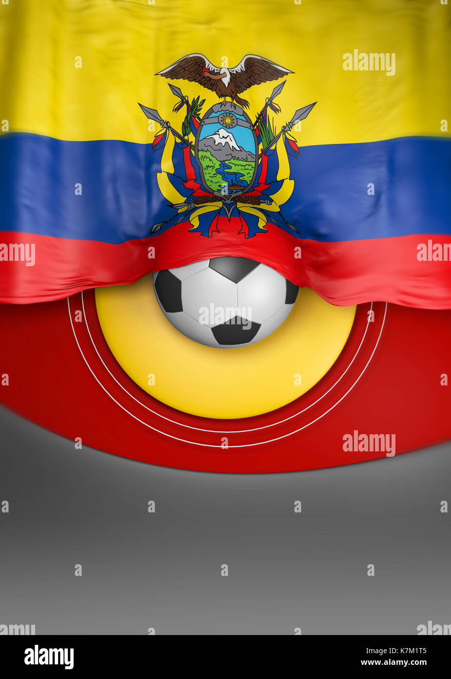 Flag Ecuador render, Ecuadorian Flag (3D Render Stock Photo - Alamy