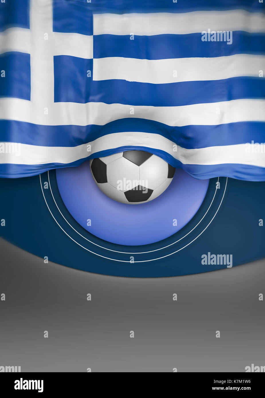 Flag Greece Colors, Greek 3D Flag (3D Render Stock Photo - Alamy