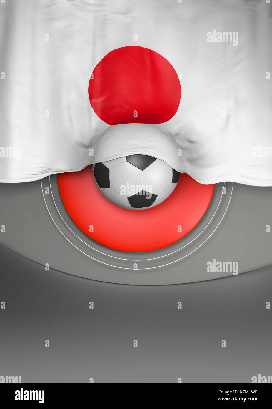 Flag Japan render, Japanese Flag (3D Render Stock Photo - Alamy