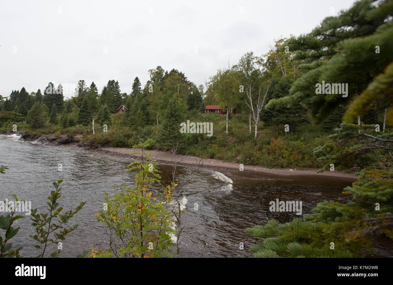 Lamb's Resort on the shore of Lake Superior near Schroeder, Minnesota ...
