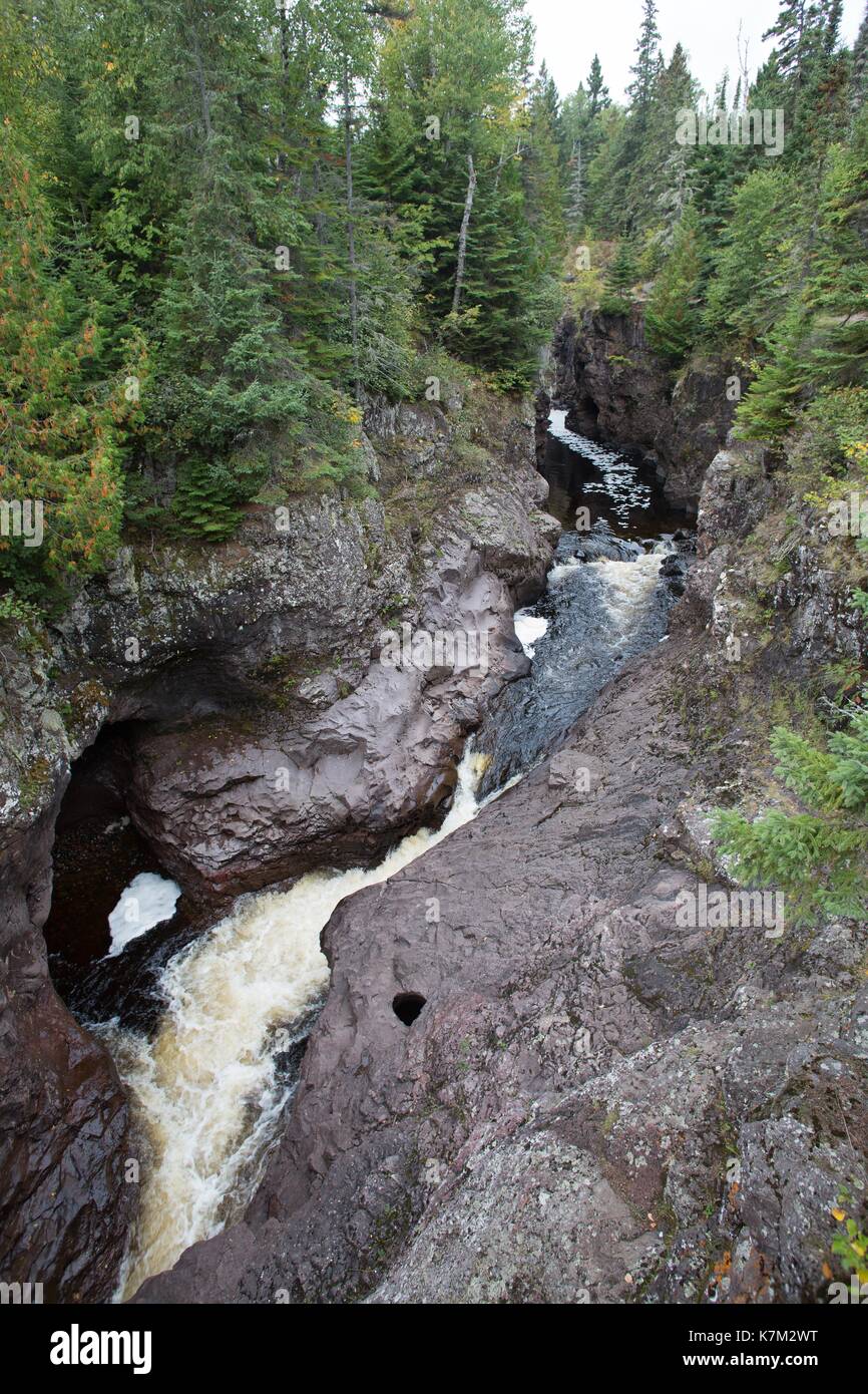 The Temperance River gorge, near Schroeder, Minnesota, USA Stock Photo ...