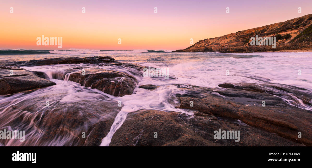 Sunrise at Prevelly Beach. Margaret River, Western Australia Stock ...