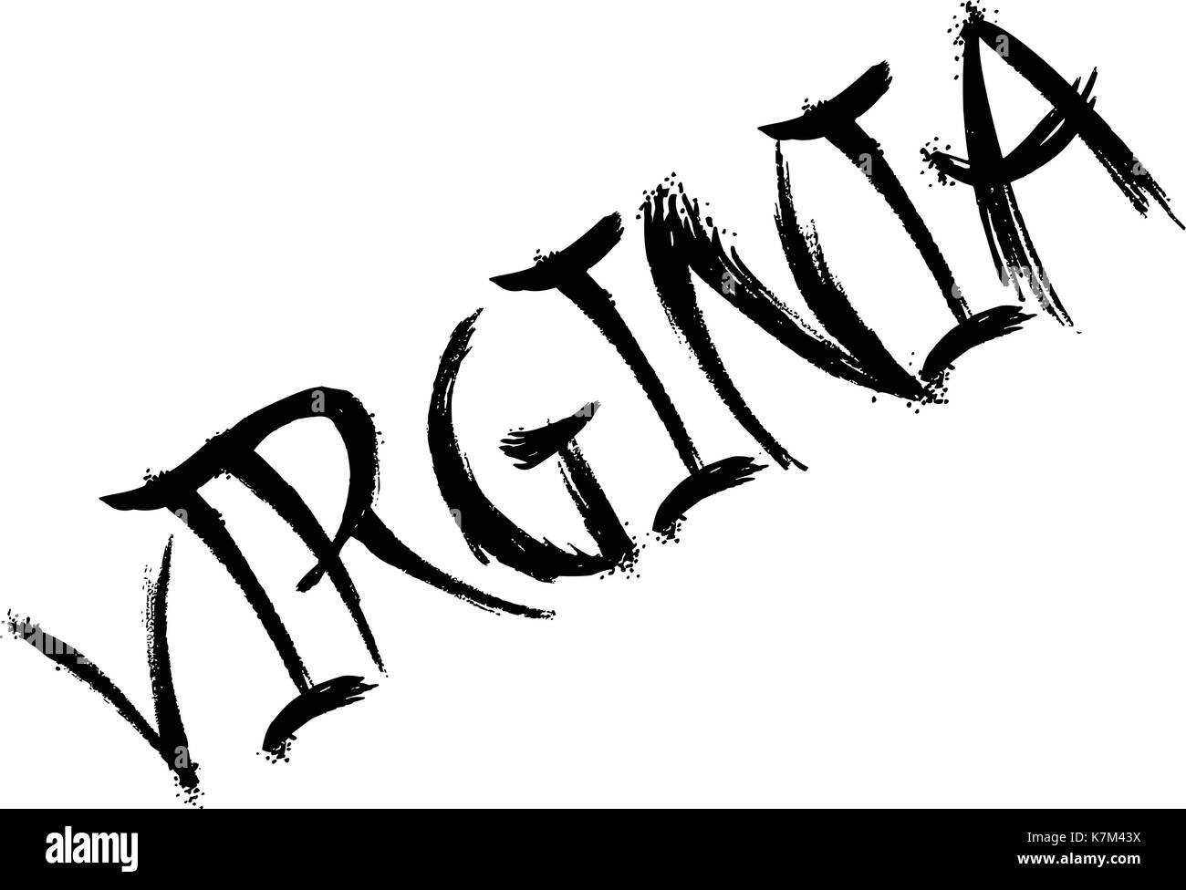 Virginia text sign illustrationon white background Stock Vector Image ...