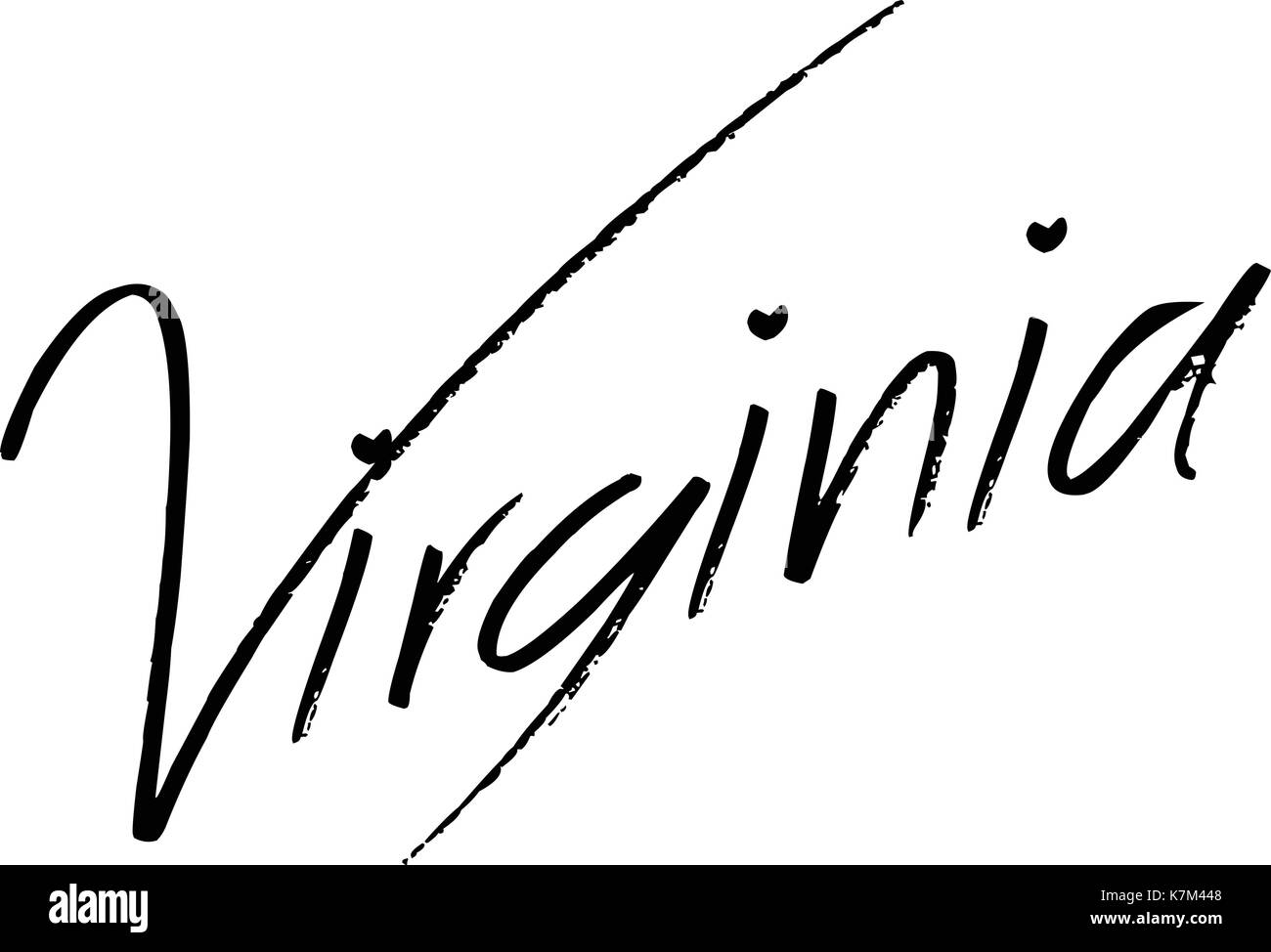Virginia text sign illustrationon white background Stock Vector Image ...