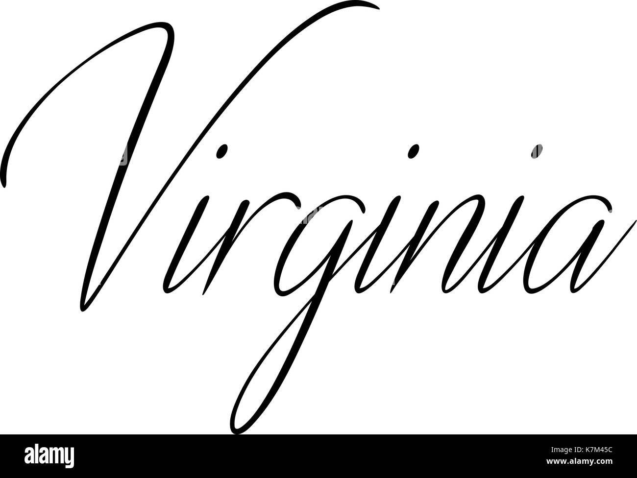 Virginia text sign illustrationon white background Stock Vector Image ...