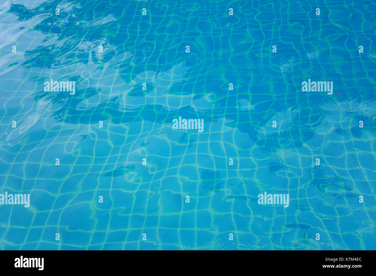 surface of the pool water in blue color for design nature backdrop in ...