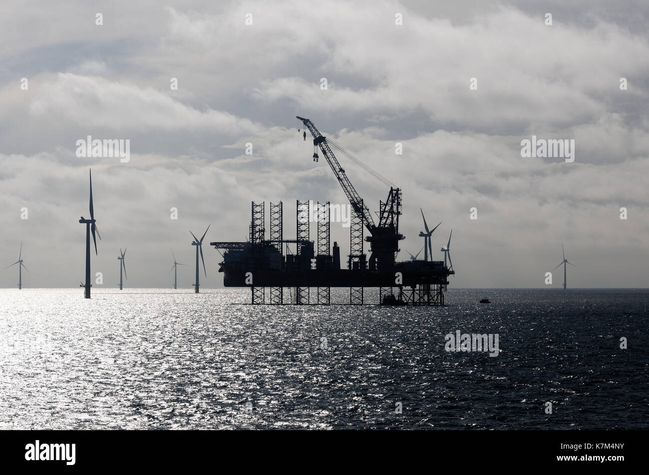 Offshore windfarm construction vessel hi-res stock photography and ...