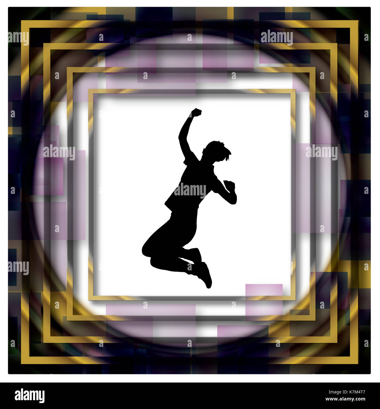 silhouette success frame background beautiful banner wallpaper design ...