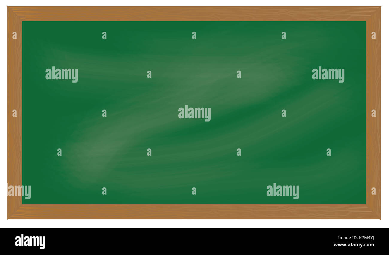 Green empty chalkboard background illustration Stock Photo - Alamy
