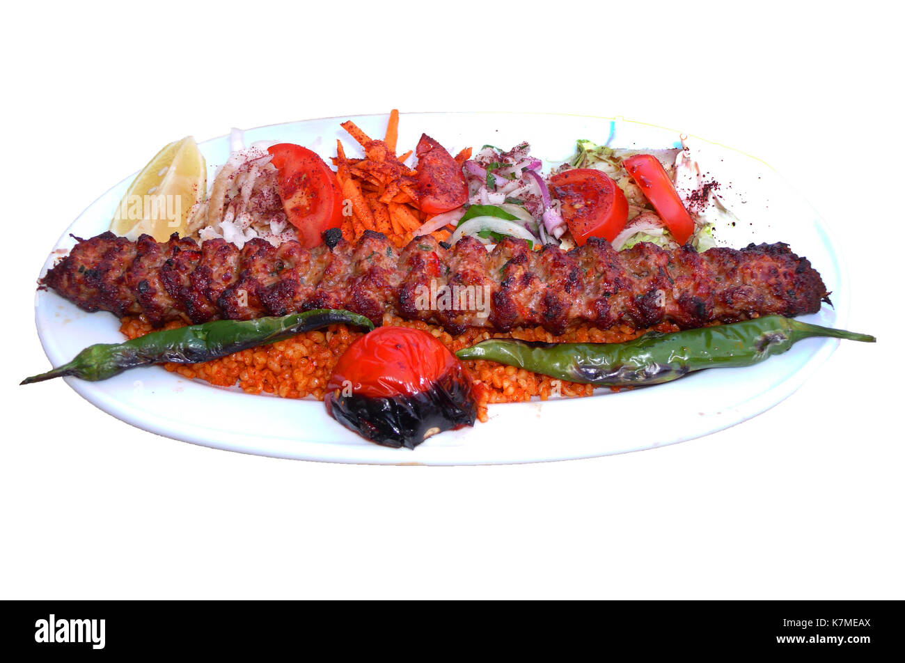 Tasty grilled shish kebab Cut Out Stock Images & Pictures - Alamy