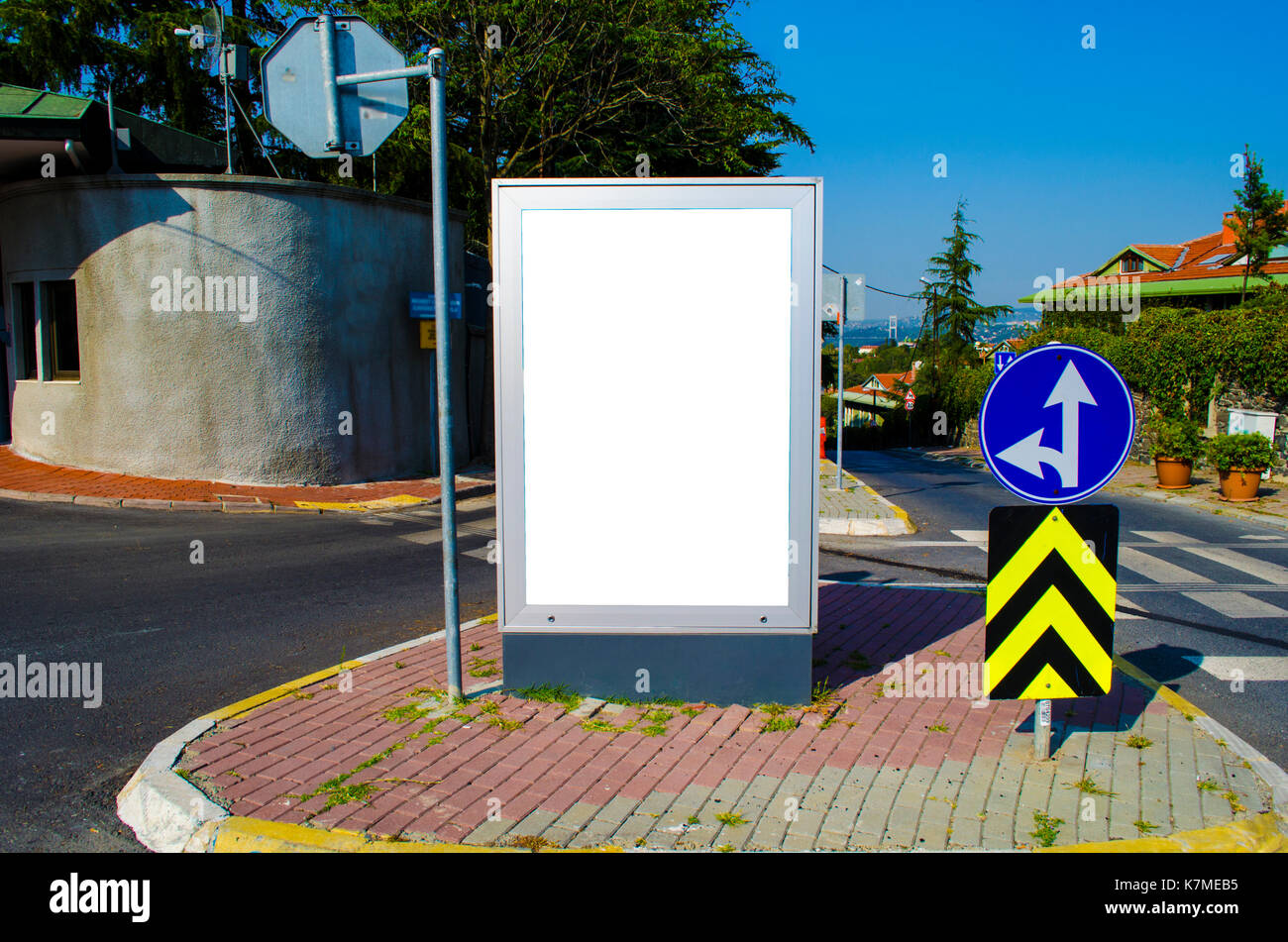 Sidewalk ad advertising advertisement poster hi-res stock photography ...