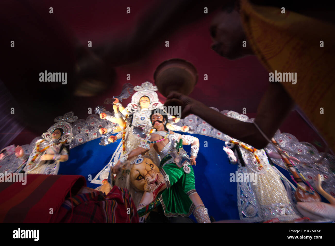 man and animal of sakhari bazar and other places old dhaka on the day ...