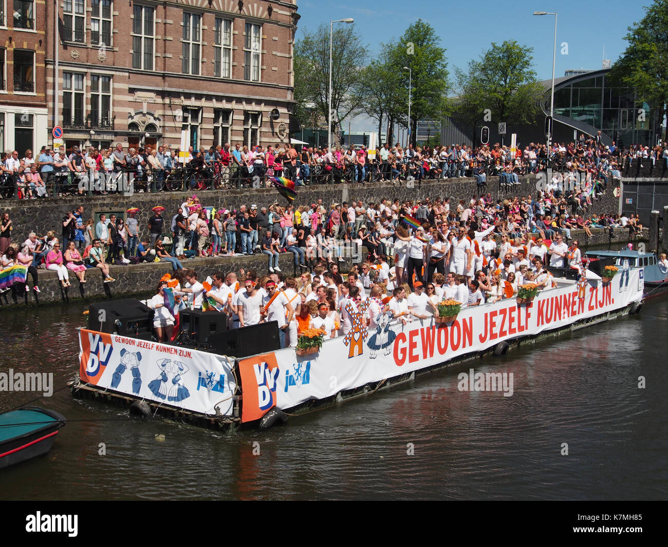 A photo from the 2017 Canal Parade in Amsterdam, showcasing Boat 14 ...
