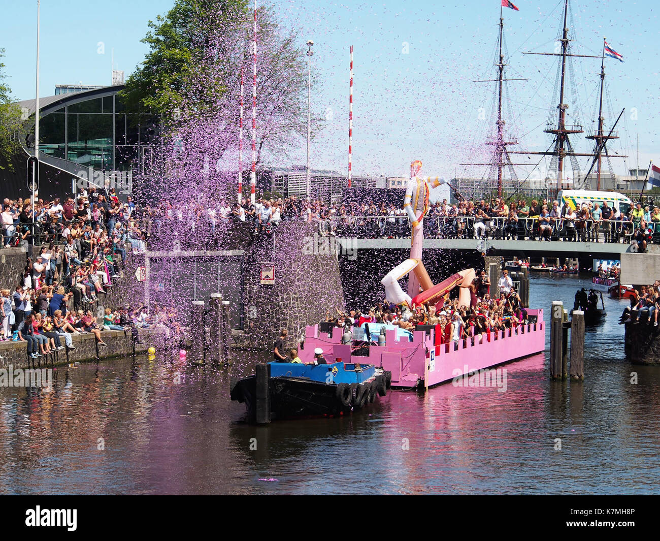 This photograph captures Boat 16 during the 2017 Canal Parade in ...
