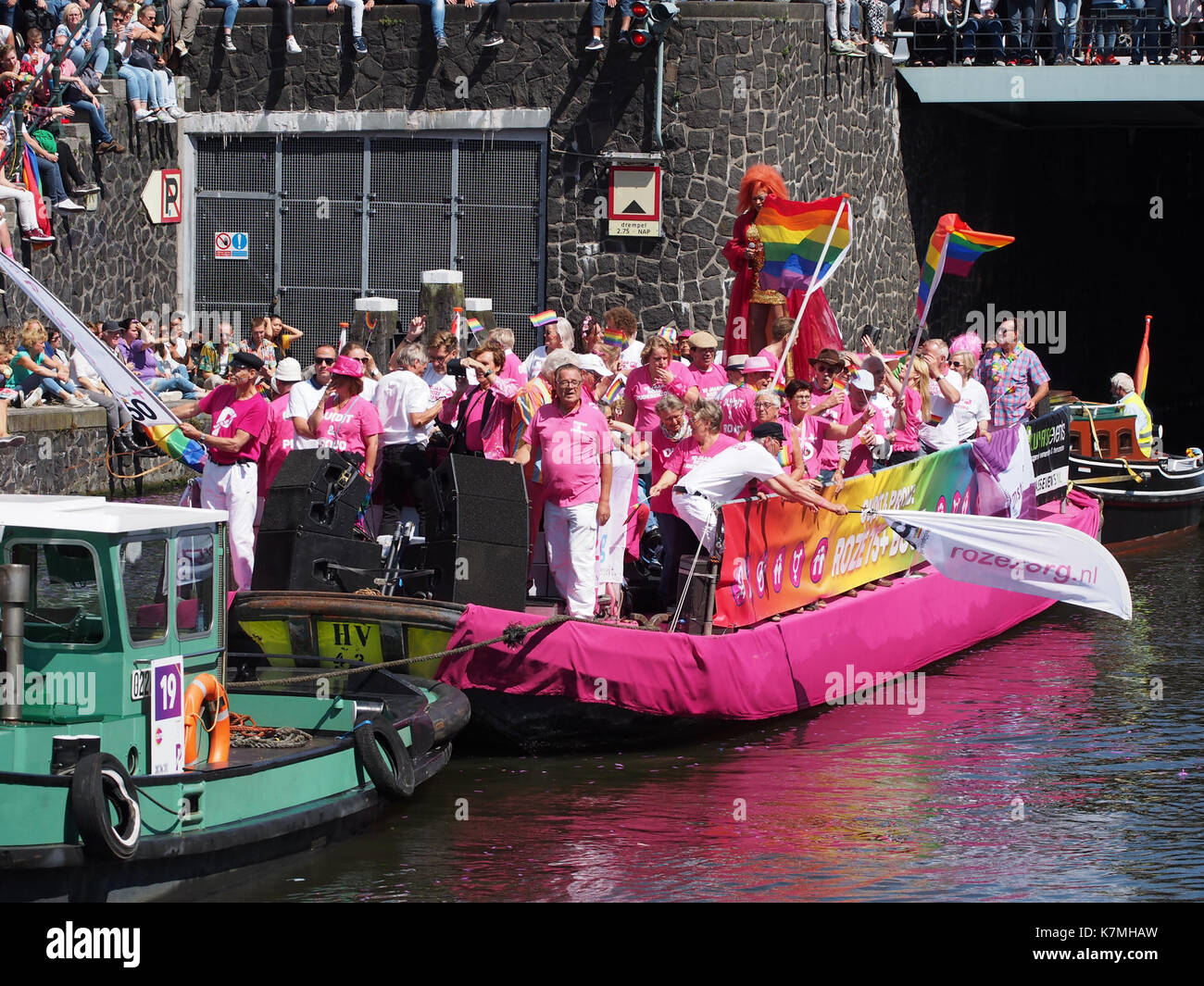 This photograph captures Boat 19 during the 2017 Canal Parade in ...