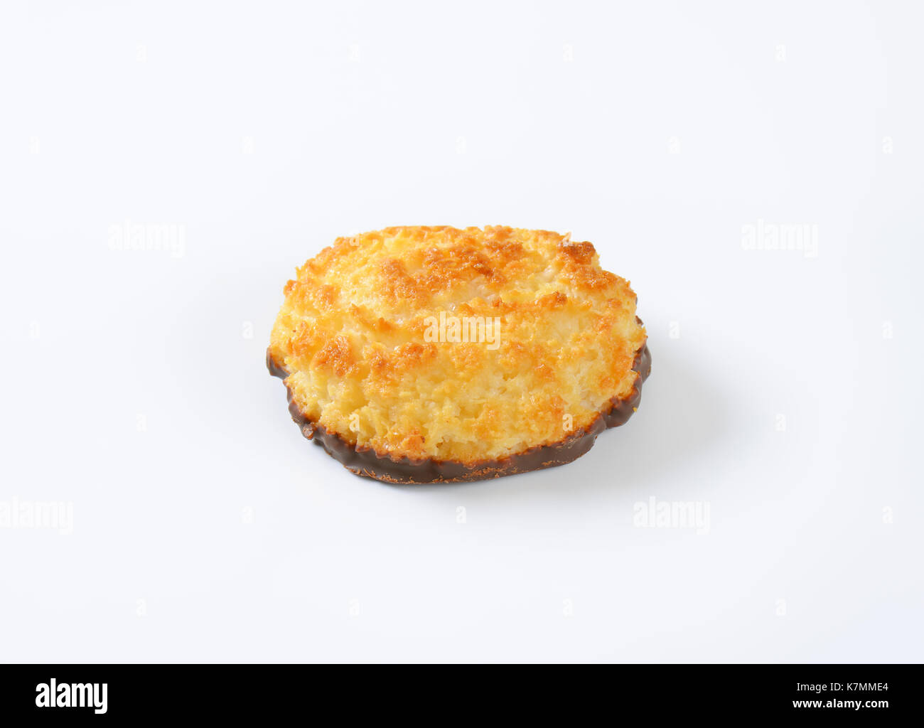 sweet coconut cookie on white background Stock Photo - Alamy