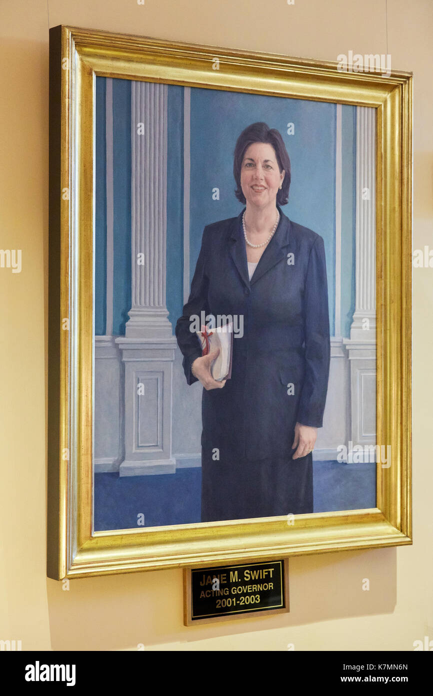 Portrait of Jane M. Swift Acting Governor of Massachusetts in the ...