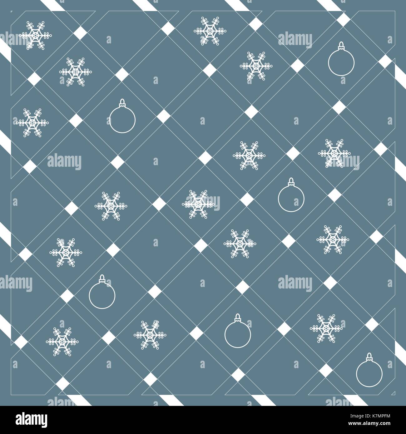 Pattern of diagonal stripes or lines in nice colors with snowflakes and ...
