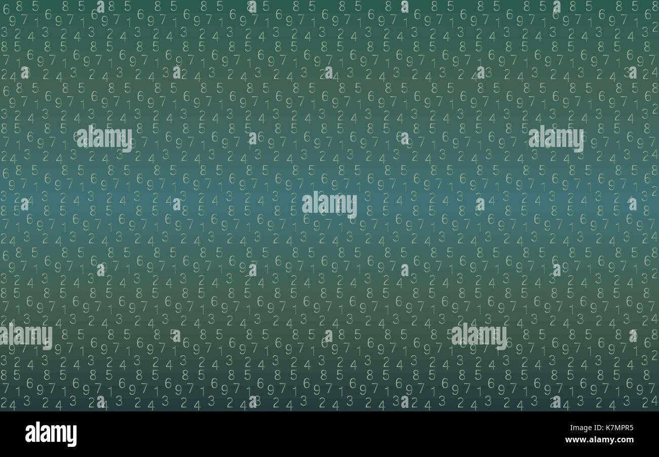 Background green with numbers, vector Stock Vector Image & Art - Alamy