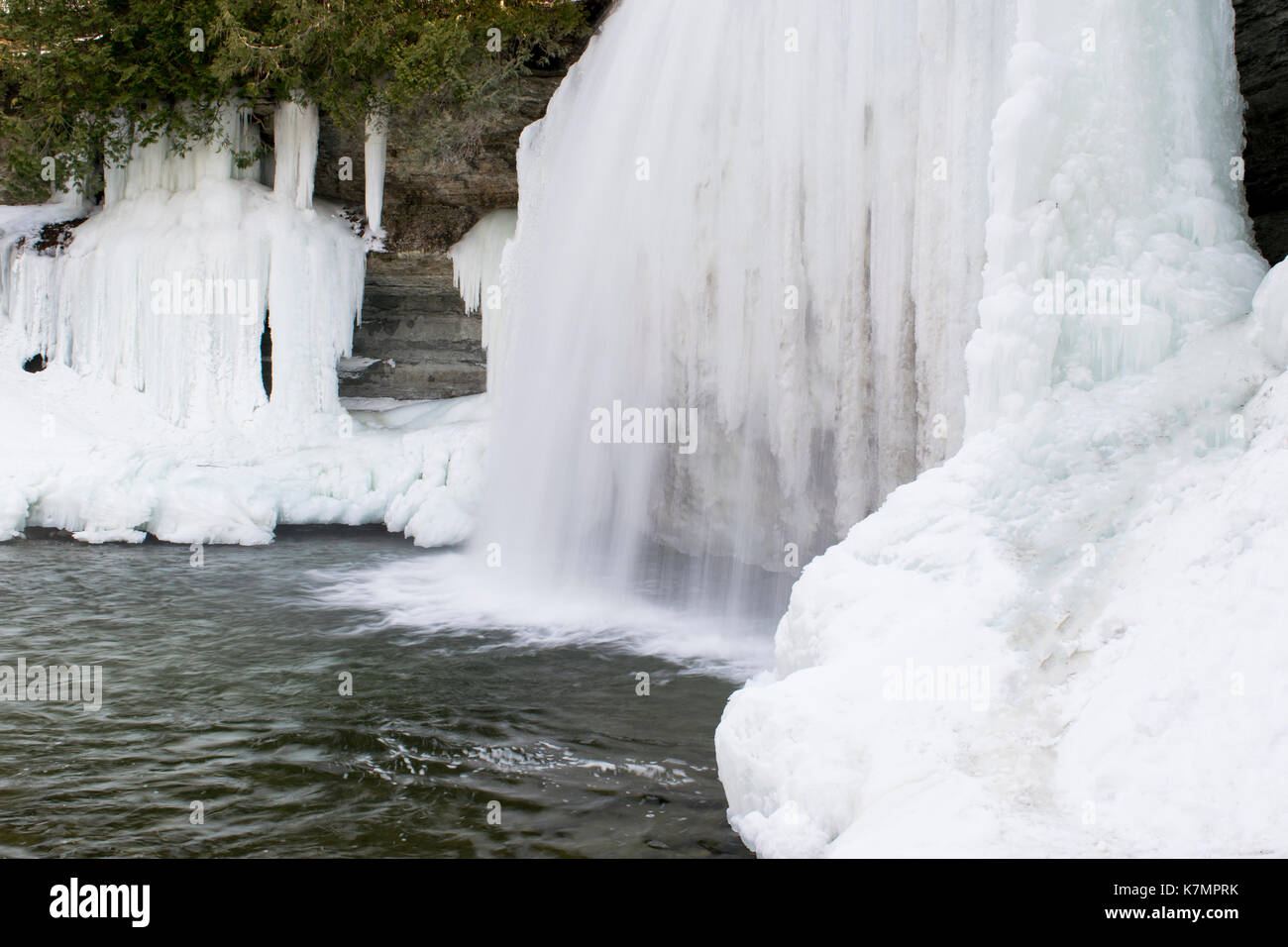 Bridal Veil Falls Manitoulin Island Stock Photo Alamy