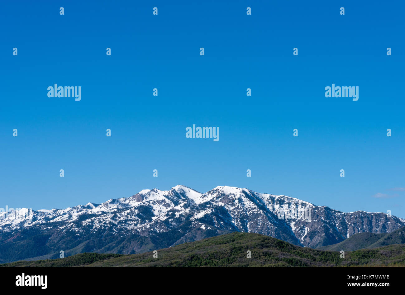 Peaks of the wasatch range mountains hi-res stock photography and ...