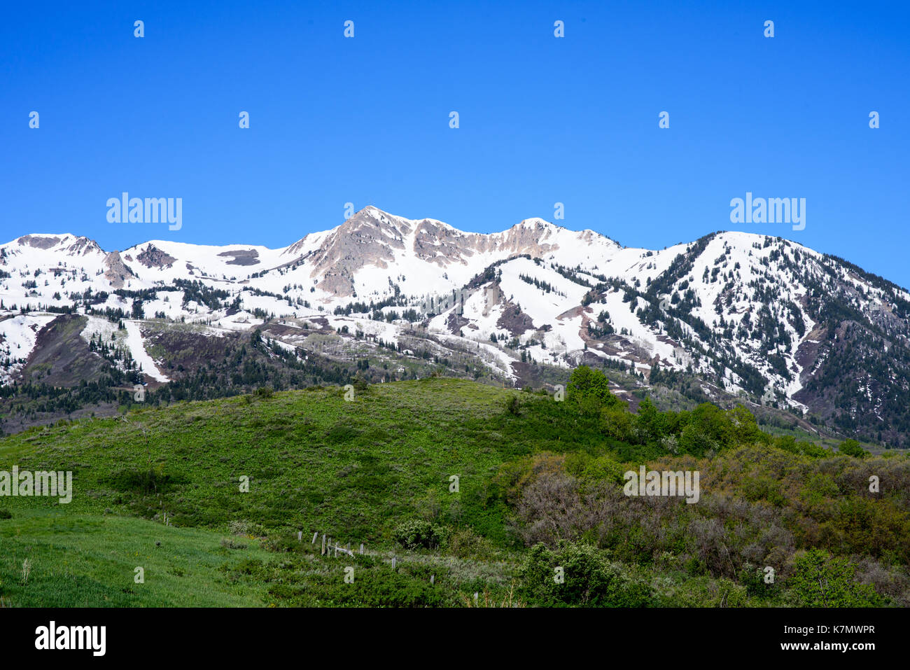 Wasatch Mountains from the East Side Stock Photo - Alamy
