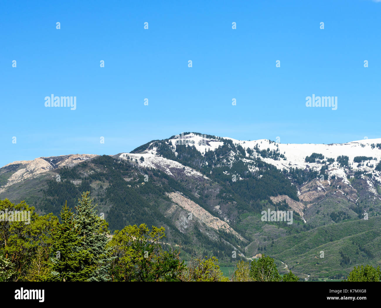 Wasatch Mountains from the East Side Stock Photo - Alamy