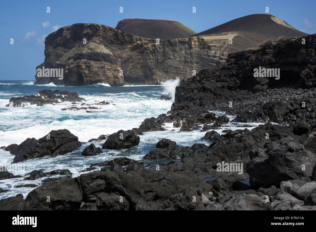 Volcanic landscape, Vulcão dos Capelinhos, Ponta dos Capelinhos, Capelo ...