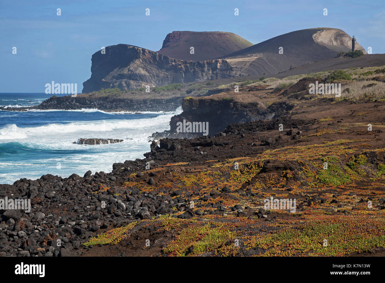 Volcanic landscape, Vulcão dos Capelinhos, Ponta dos Capelinhos, Capelo ...