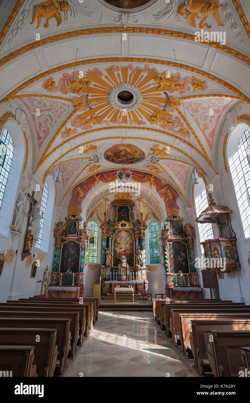 The old parish church St. Margaret, Sendling, Munich, Bavaria, Germany ...