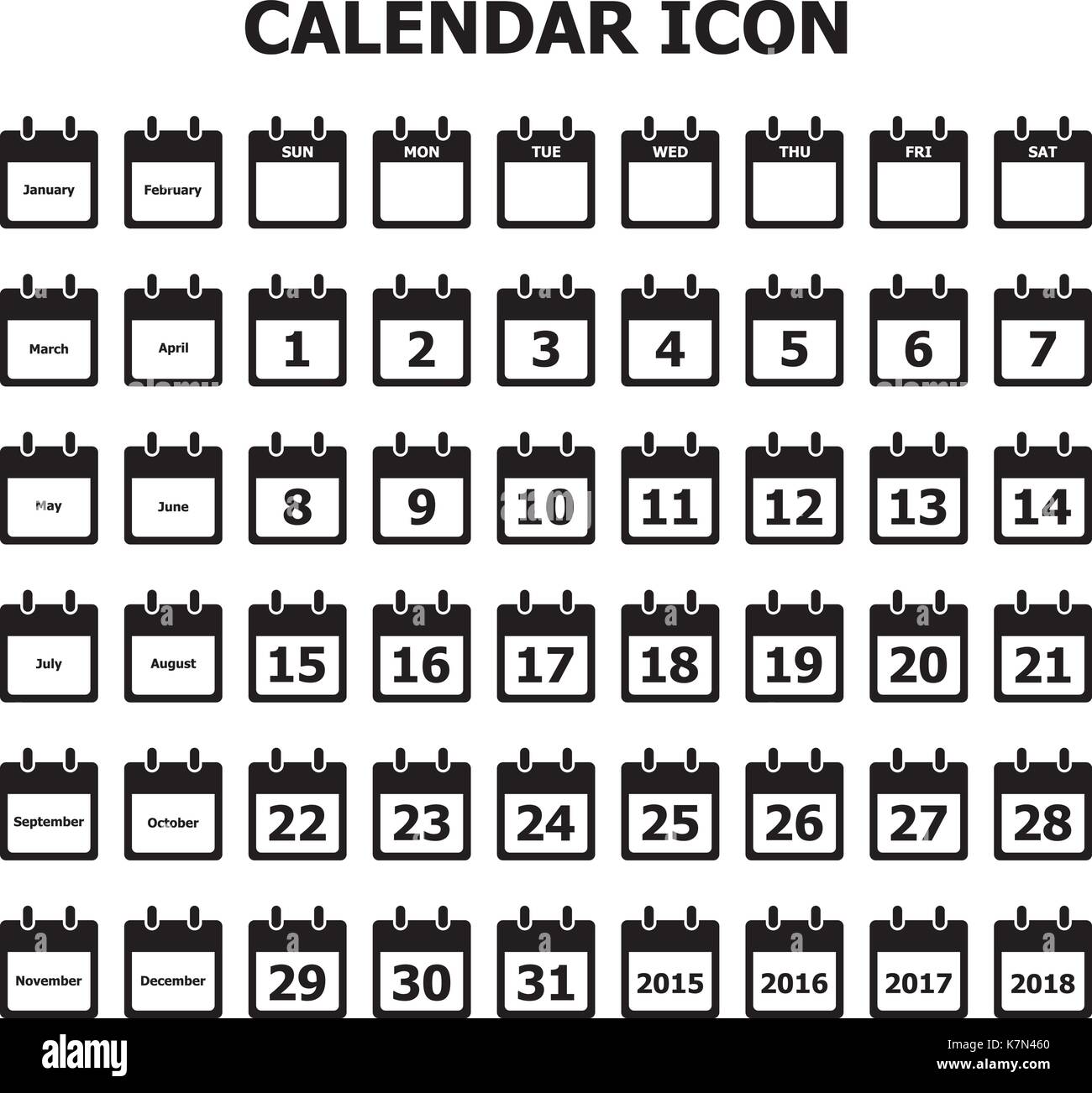 Calendar Stock Vector Images Alamy