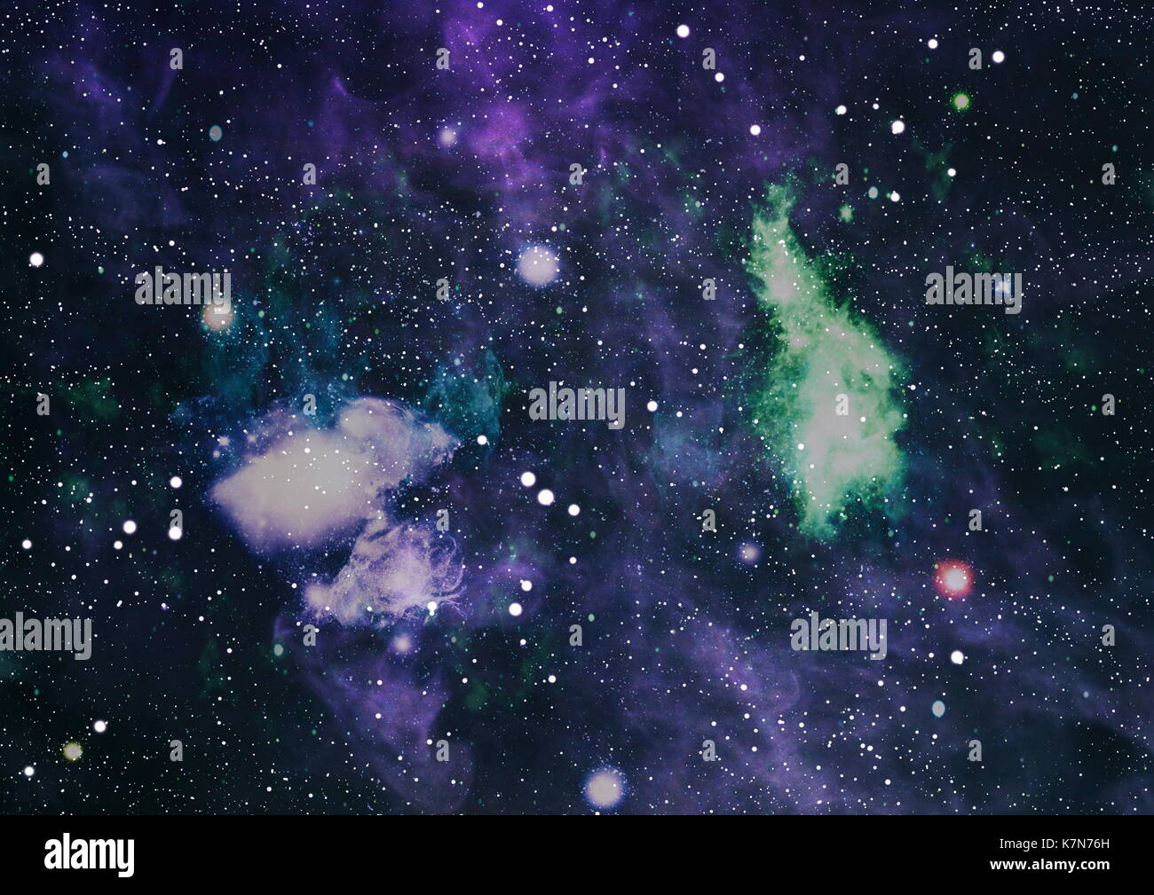 Colorful Starry Night Sky Outer Space background Stock Photo - Alamy