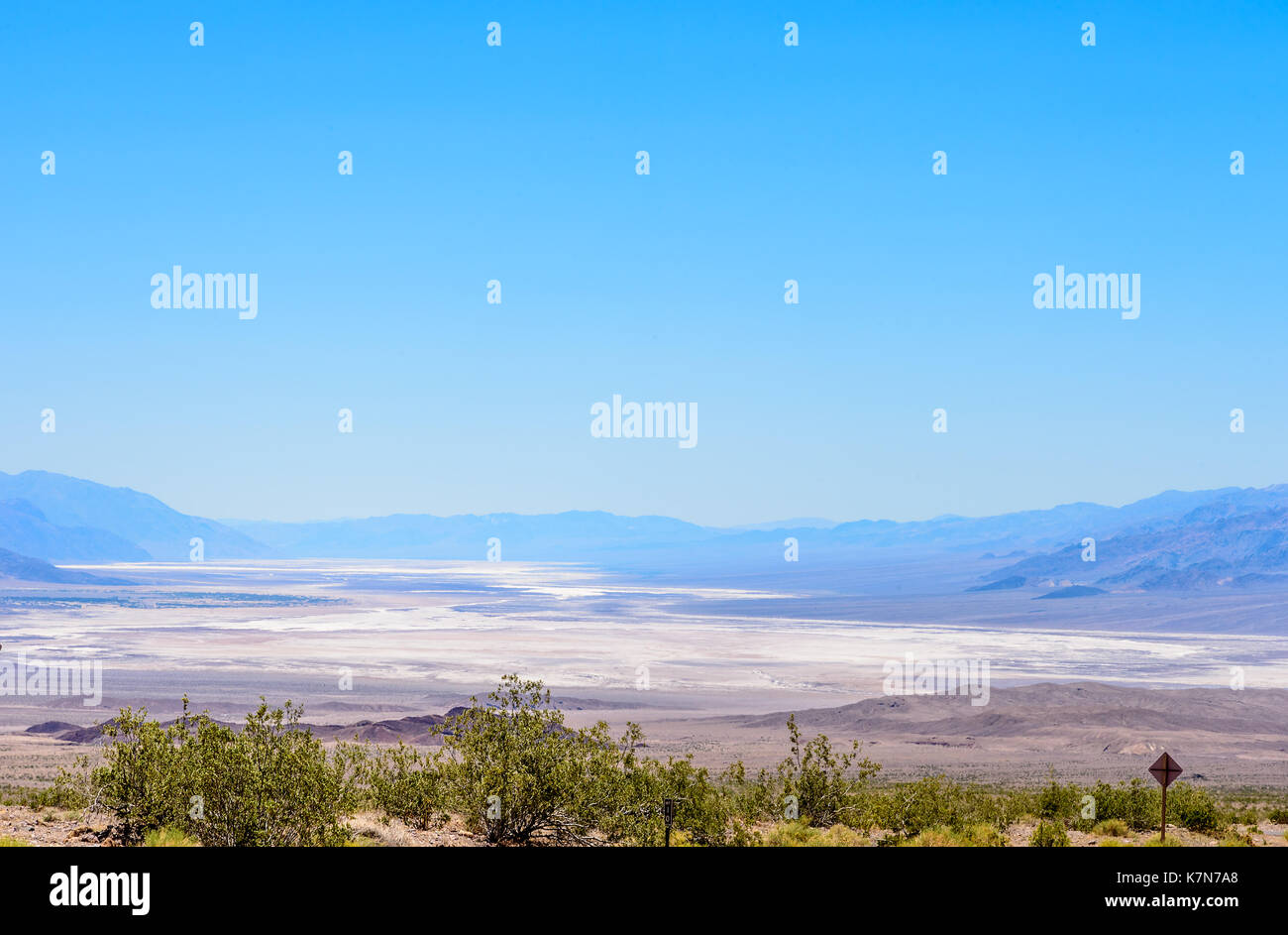 Desert Valley Below Stock Photo - Alamy