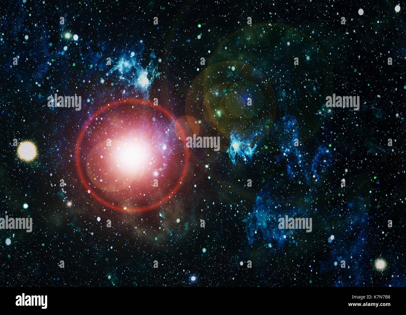 Colorful Starry Night Sky Outer Space background Stock Photo - Alamy